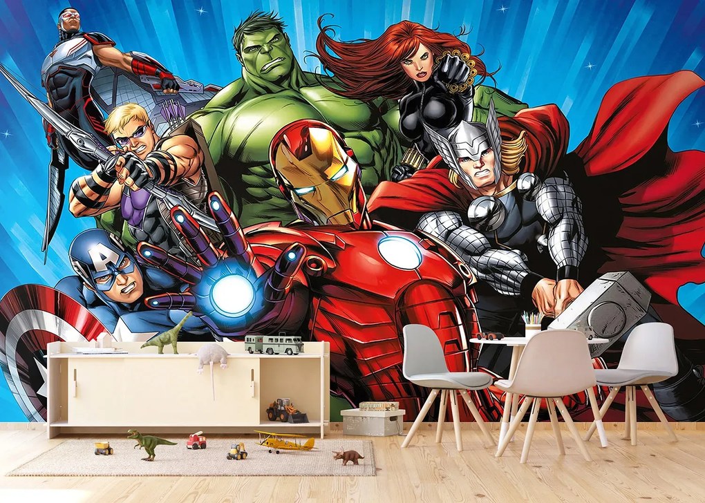 Vliesová fototapeta Marvel Avengers | 360 x 270 cm | DFTDNXXL5077