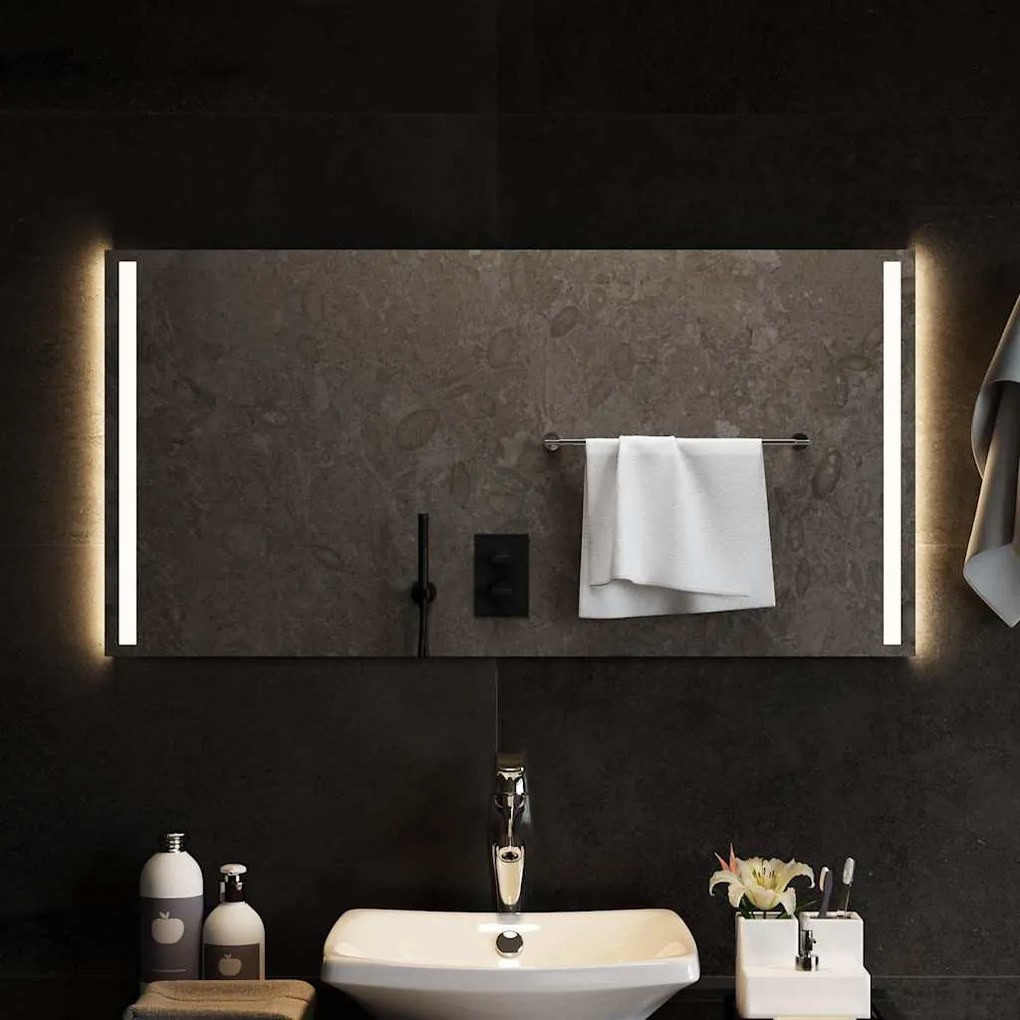 Koupelnové zrcadlo s LED osvětlením 40x70 cm