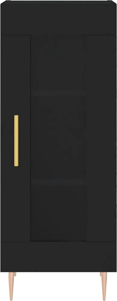vidaXL Skříň highboard 34,5 x 34 x 180 cm kompozitní dřevo [3200378] Barva: bílá s vysokým leskem