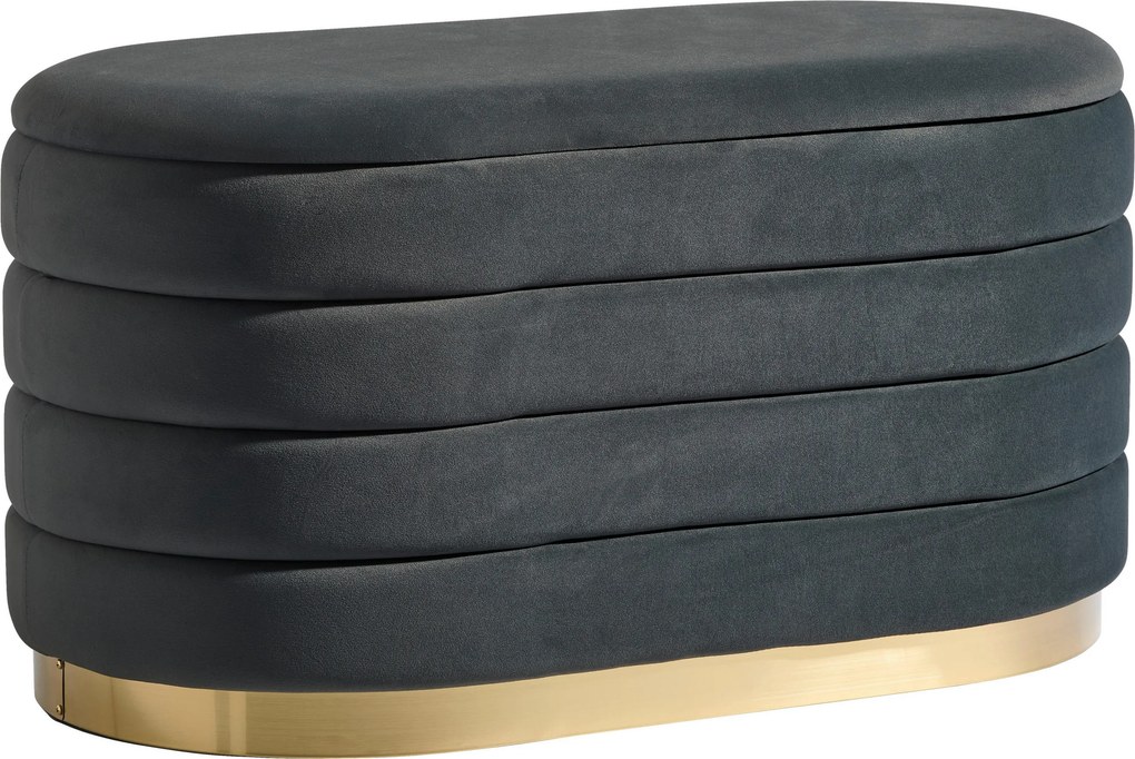 XXXLutz TABURET, kov, textil, kompozitní dřevo, 80/42/42 cm MID.YOU - Online Only lavice - 000756002201