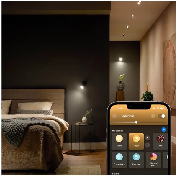 SADA 2x LED Stmívatelná žárovka Philips Hue WA GU5,3/MR16/5,1W/12V 2200-6500K