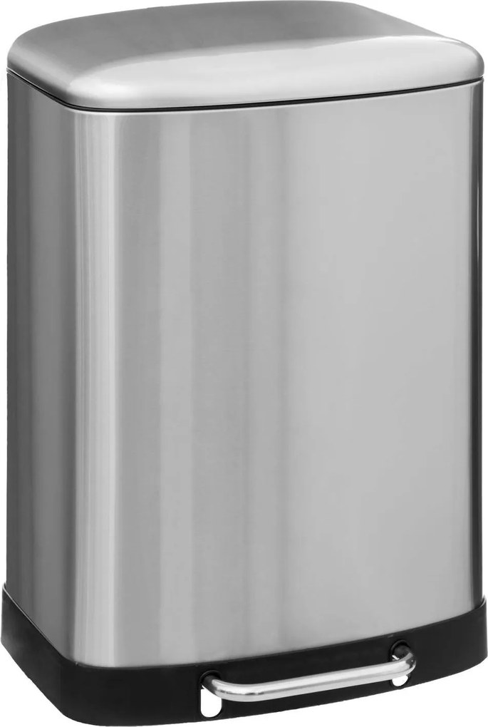 Odpadkový koš, velká kapacita, nerezová ocel, 50 l