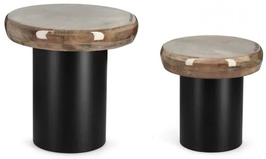 BIZZOTTO Set konferenčních stolků TALIN ø 35cm a 45cm 0747280