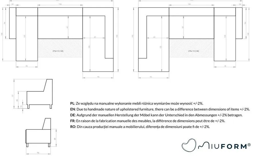 Tyrkysová rozkládací rohová pohovka (levý roh/do "U") Dazzling Daisy – Miuform