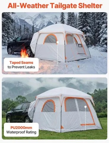 Velký stan pro SUV pro 6 osob, 3,05 × 2,74 m VEVOR