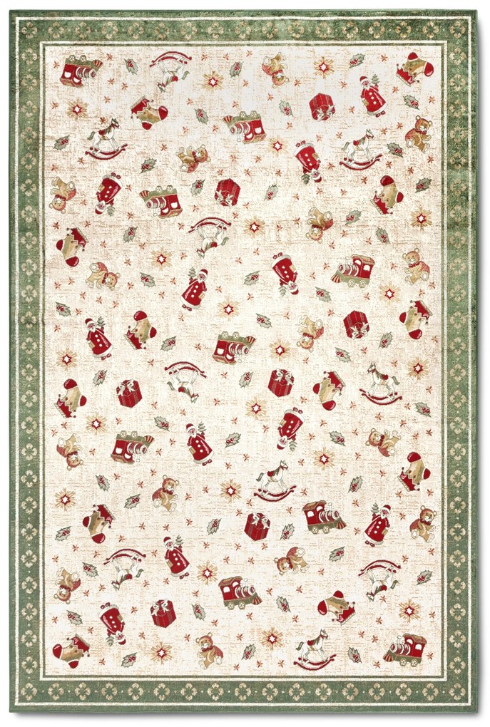 Villeroy & Boch Kusový koberec Toy's delight se střiženým vlasem 106218 Green, Multicolor, 160x230, zelená, obývací pokoj