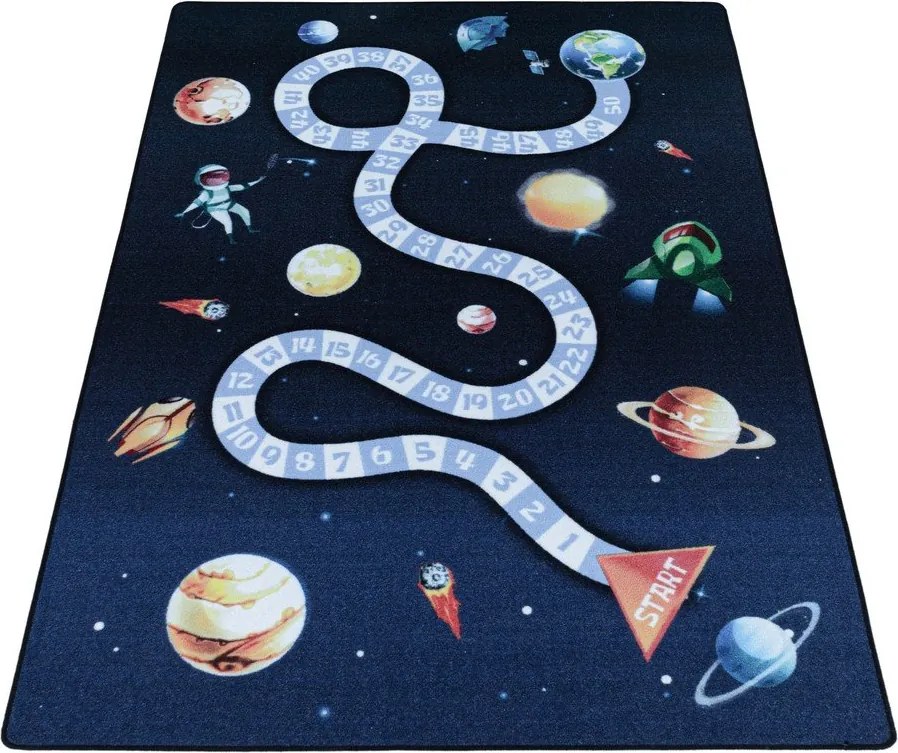 Tmavě modrý dětský koberec 80x120 cm Play Space – Ayyildiz Carpets
