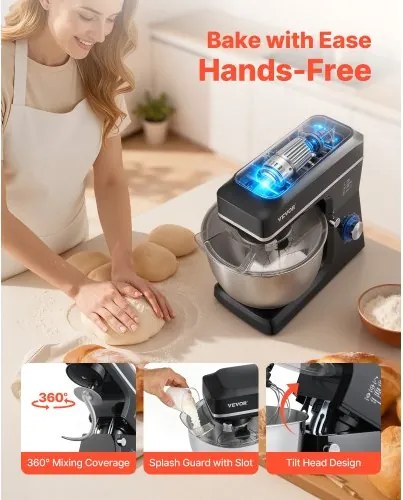 Stojanový mixér 7,9 l elektrický mixér na těsto 1400 W