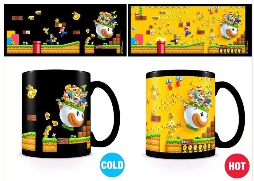 Hrnek super mario - gold coin rush - hrnek proměňovací