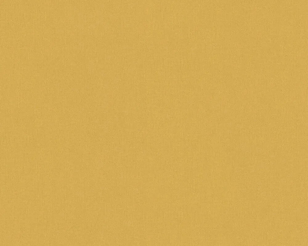 Vliesová tapeta žlutá, imitace textilu 377026 / Tapety na zeď 37702-6 Jungle Chic (0,53 x 10,05 m) A.S.Création