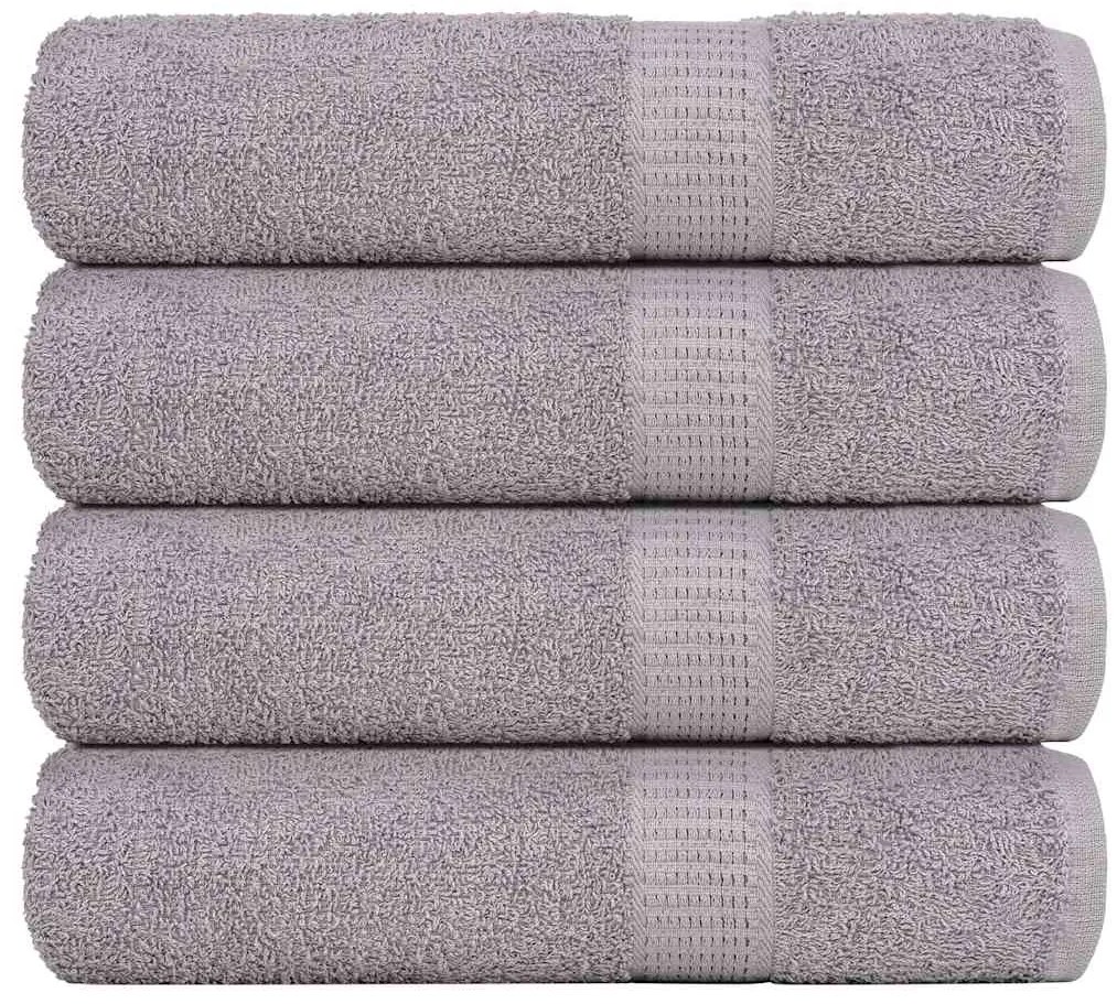 Ručníky do sprchy FROGN 4 ks šedé 70 x 140 cm 360 g/m² 136834
