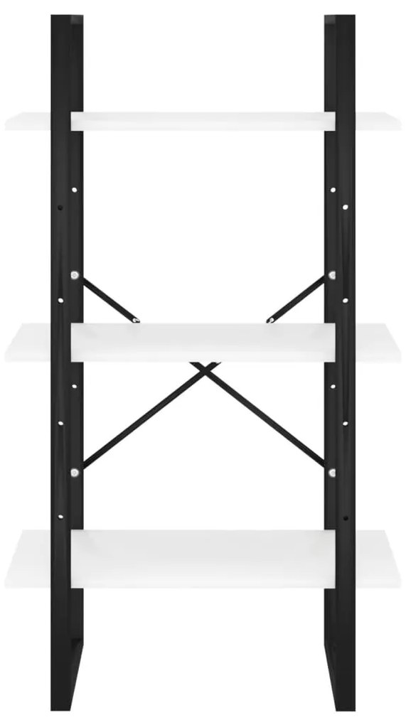 vidaXL Úložný regál bílý 60 x 30 x 105 cm dřevotříska