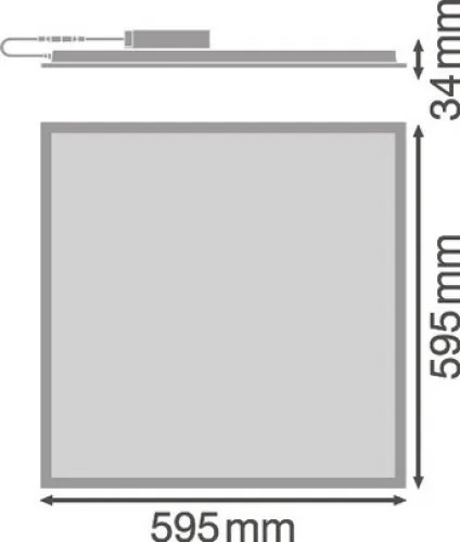 LED panel LEDVANCE Compact 600x600mm 33W/3000K teplá bílá