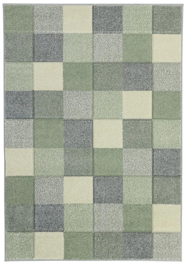 Koberce Breno Kusový koberec PORTLAND 1923/RT46, Zelená, Vícebarevné, 120 x 170 cm