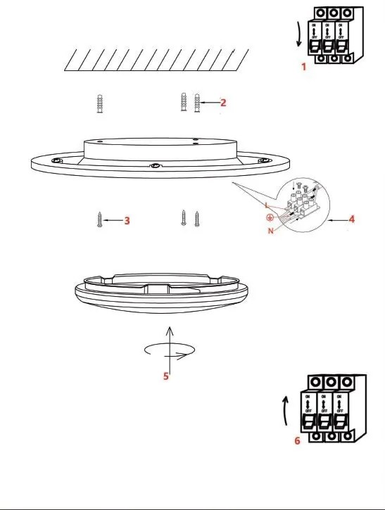 TOP LIGHT Světlo nástěnné-stropní Norman 50B RC, Bílá