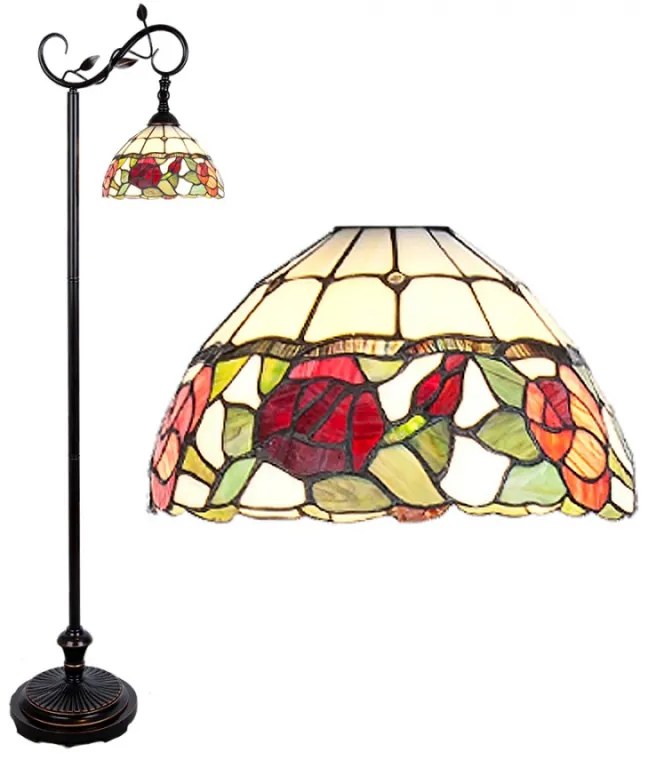 Stojací lampa Tiffany – 40x27x152 cm