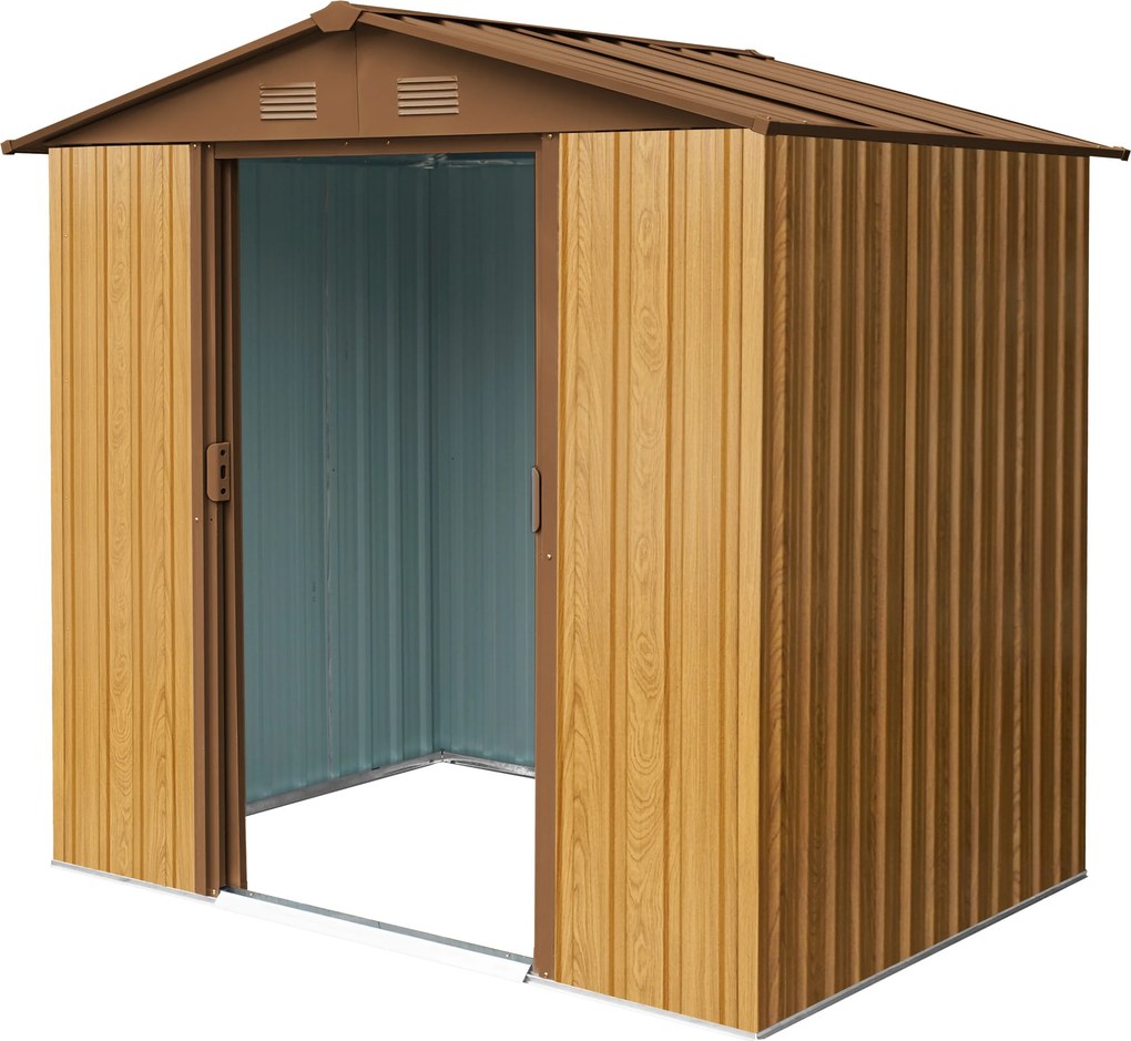 Zahradní domek BestBerg ZDB-2D / 2,5 m² / 194 x 131 x 184 cm / dekor dřevo/hnědá