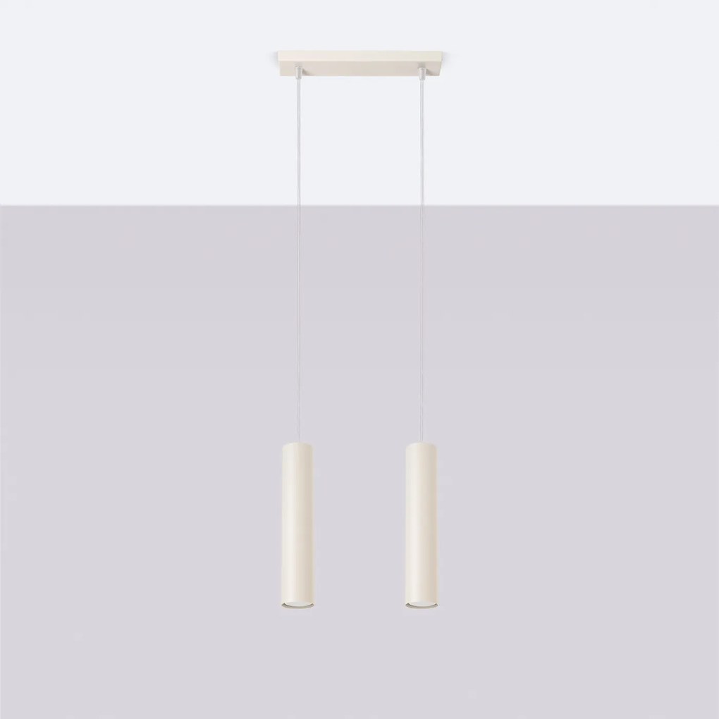 Sollux Lighting Závěsné svítidlo LAGOS 2 béžové