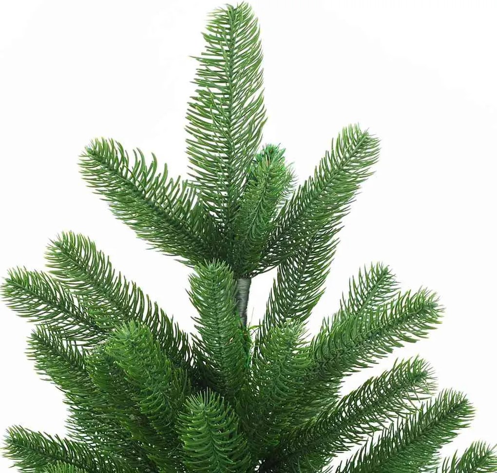 Umělý vánoční stromek s LED a sadou koulí 180 cm zelený 3077641