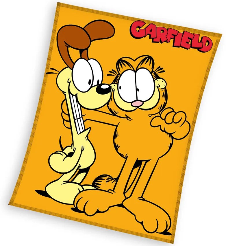 Dětská deka Garfield a kamarád Odie 150x200 cm