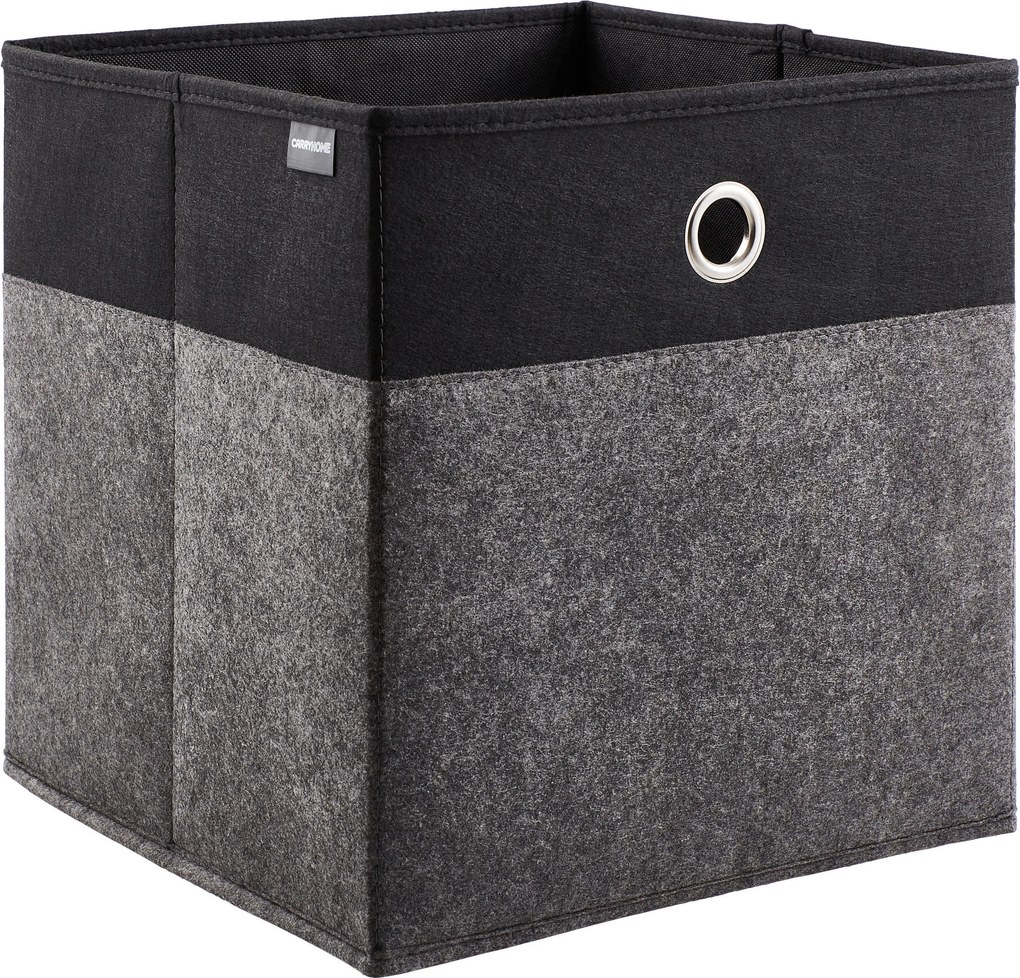 XXXLutz SKLÁDACÍ KRABICE, kov, textil, karton, 32/32/32 cm Carryhome - Boxy do regálů & krabice do regálů - 007968009107