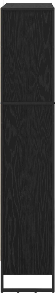 Knihovna 80 x 30 x 155 cm Kompozitní dřevo Černý dub 3403004