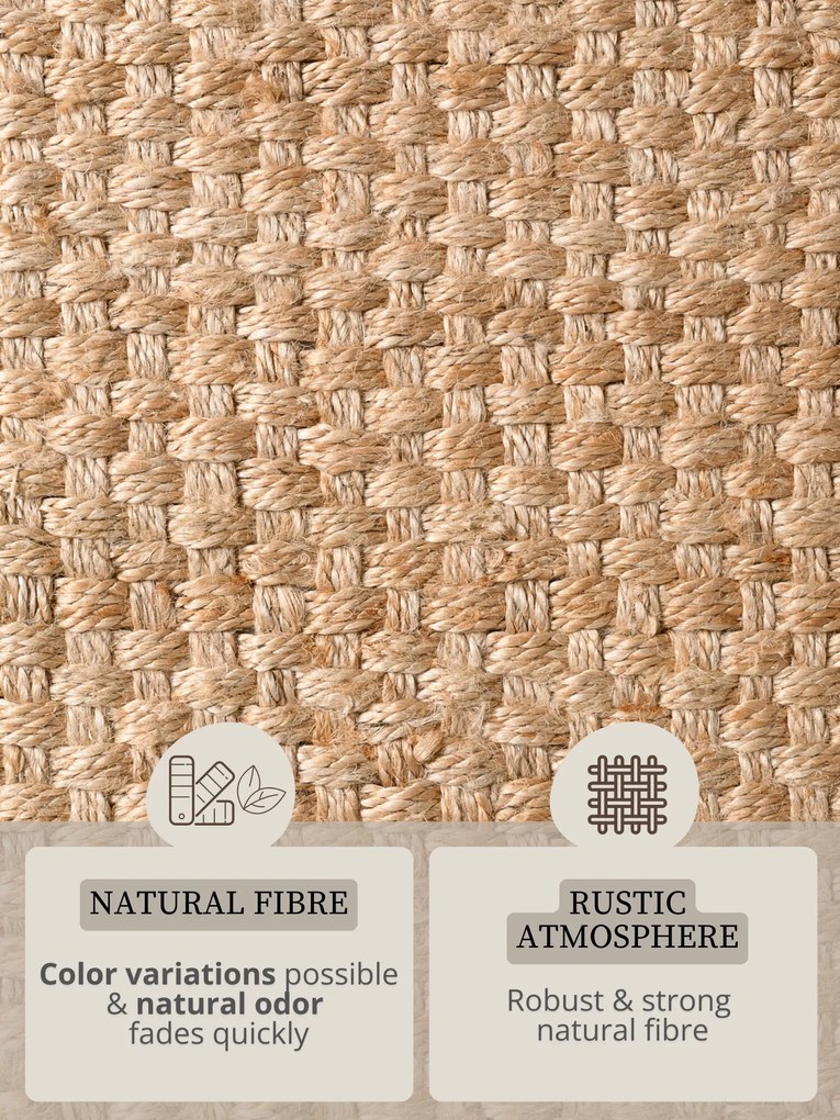 Hanse Home, Kusový koberec Handloom 106335 Fjord Natural Gold, 120x170, béžová, chodba / předsíň
