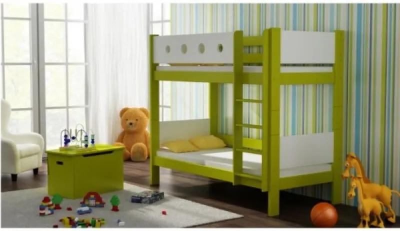 Abart Patrová postel Pina 180/80 cm zelená