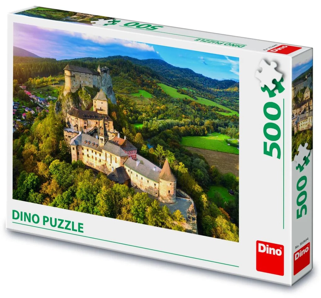 Dino Puzzle Oravský hrad, Slovensko 47x33cm 500dílků v krabici 33,5x23x3,5cm