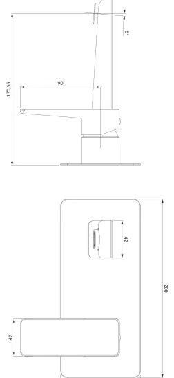 OMNIRES PM7415CR - Umyvadlová baterie pro podomítkovou instalaci PARMA chrom