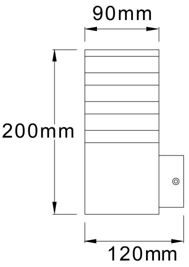 Venkovní nástěnné svítidlo se senzorem TEKSAS 1xE27/12W/230V IP44 antracit