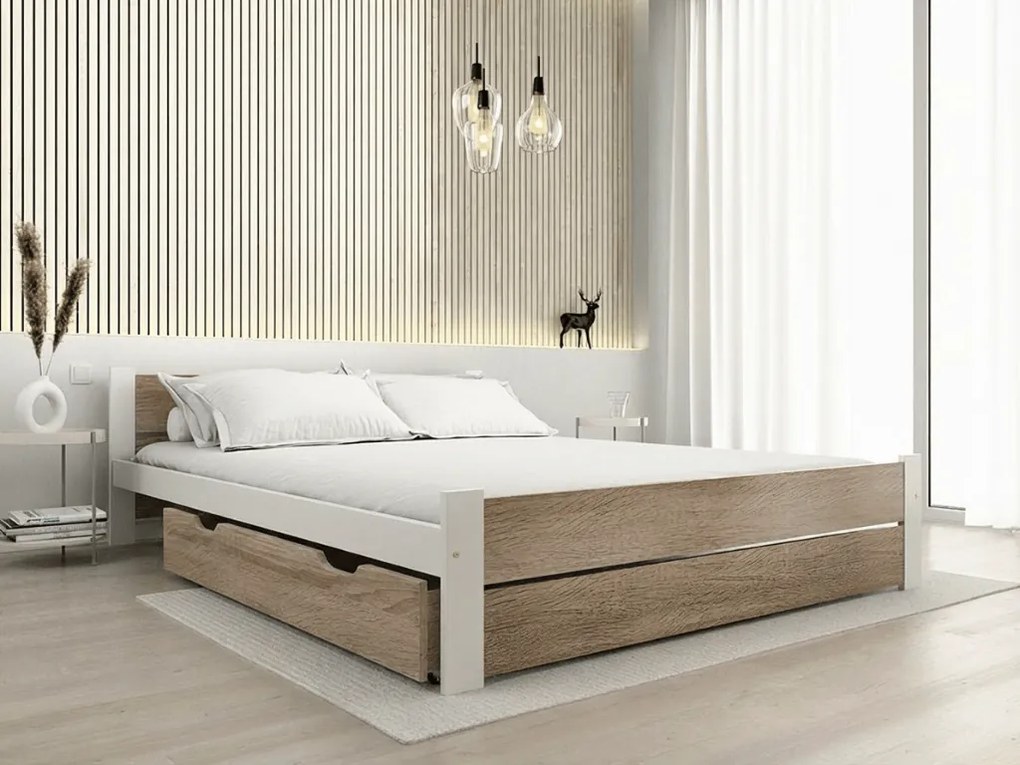 Úložný box pod postel 150 cm, dub sonoma