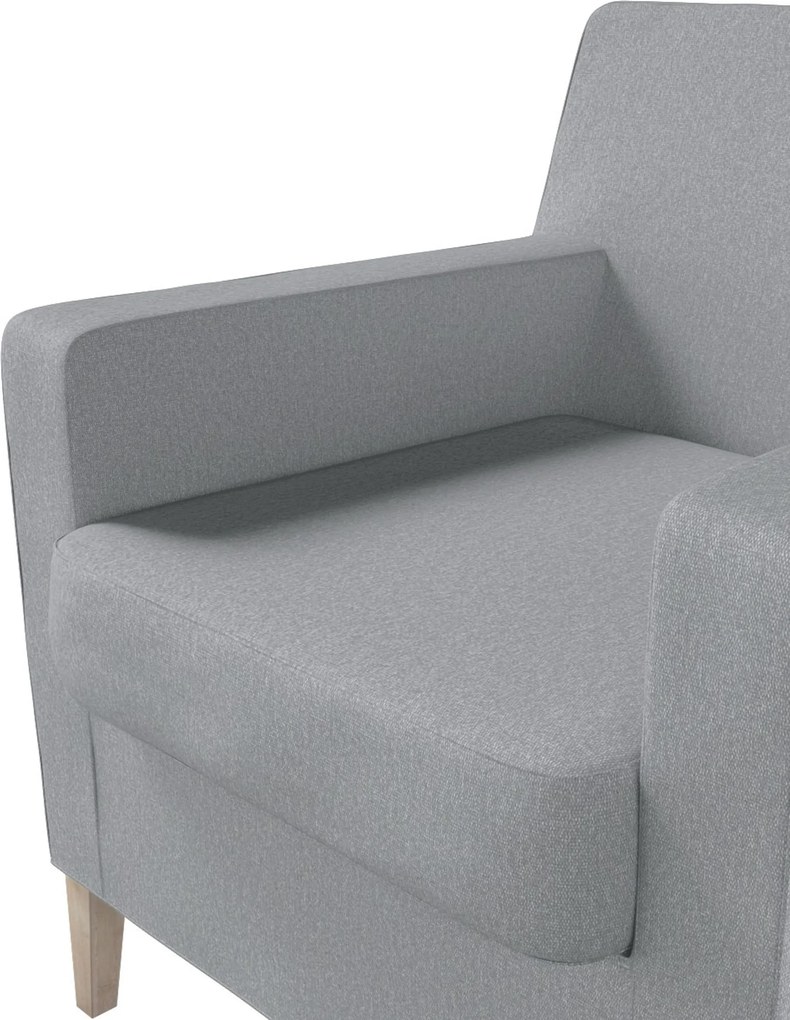 Potah na křeslo IKEA Karlstad barva šedá látka pletený vzor