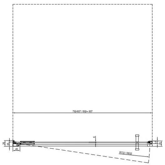 Ravak Cool Sprchové dveře, 80 cm, černá+transparent COSD1-80 X0VV40300Z1