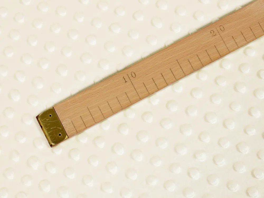 Biante Dětský povlak na polštář Minky 3D puntíky MKP-014 Krémový 45 x 45 cm