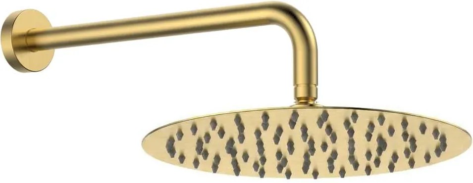 kielle Oudee I - Hlavová sprcha 246, sprchové rameno 360 mm, brushed gold 20133SE16