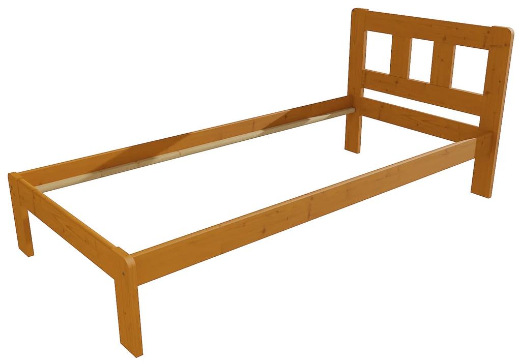 Vomaks Jednolůžková postel VMK010A Rozměr: 100 x 200 cm, Barva: surové dřevo