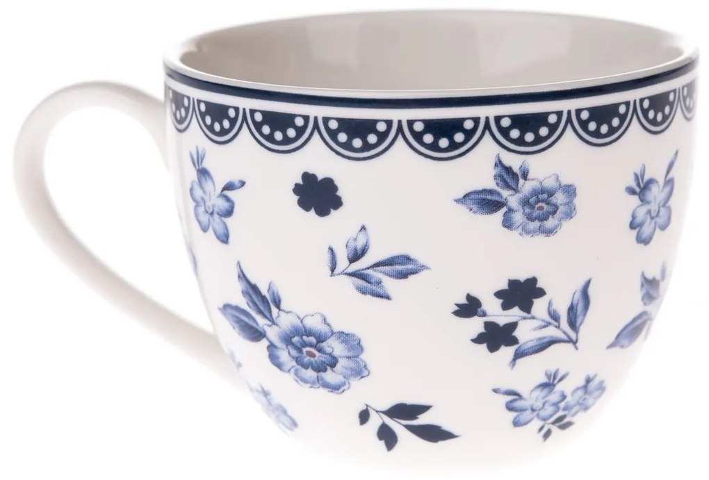 4dílná sada porcelánových šálků Floral, 90 ml