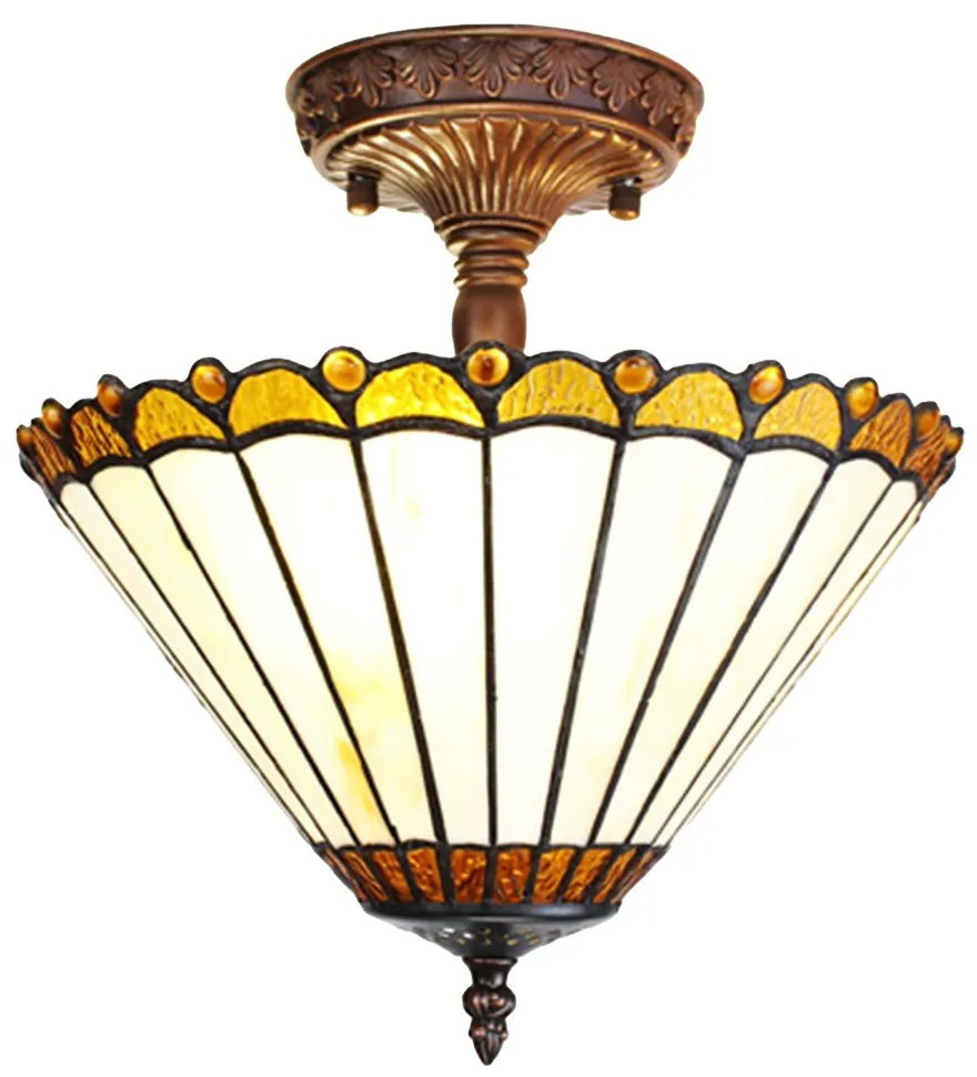 Stropní svítidlo lampa Tiffany Elegant - Ø 29*30 cm E14/max 2*25W