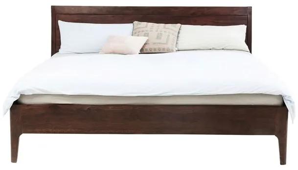 KARE DESIGN Brooklyn Walnut postel 160 × 200 cm 92 × 166 × 201 cm