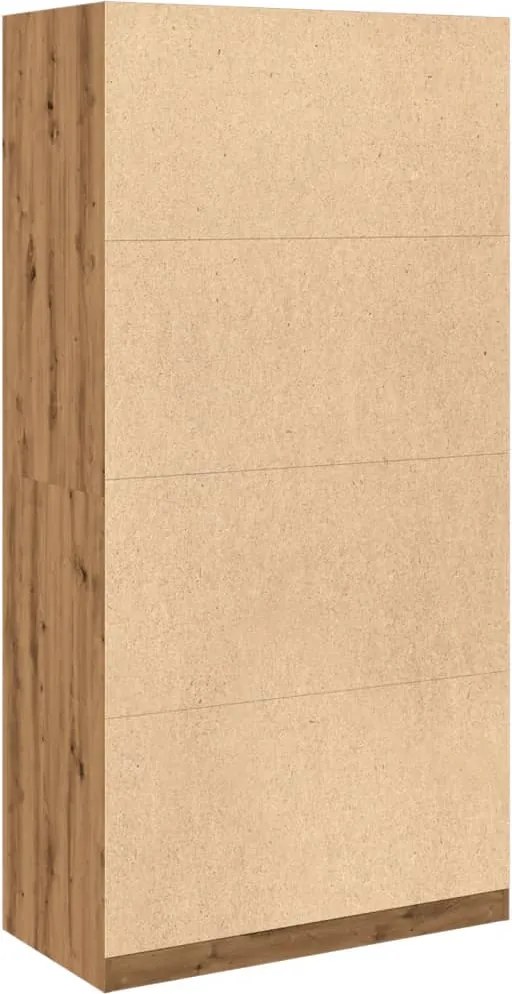 Šatní skříň dub artisan 100 x 50 x 200 cm kompozitní dřevo 3307809