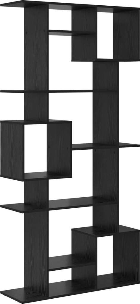 Knihovna 9 úrovní 92 x 29 x 188 cm Kompozitní dřevo Černý dub 3388359