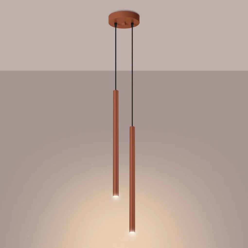 Sollux Lighting Závěsné svítidlo PASTELO 2 červené okrové