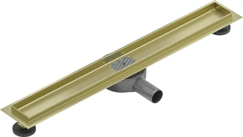 Mexen Flat 360°, tělo žlabu 50 cm, zlatá matná, 1A40050