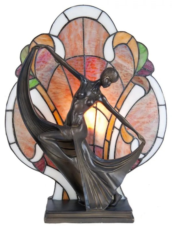 Stolní lampa Tiffany Woman – 35x15x44 cm