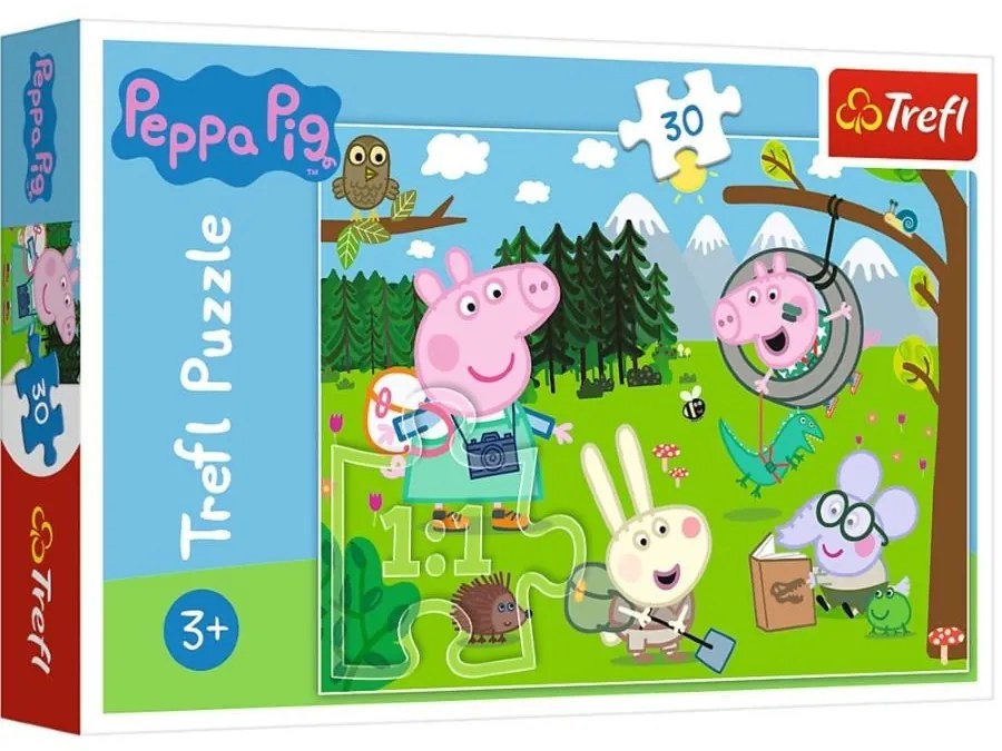 MR Dětské puzzle Prásátko Peppa - 30 dílků