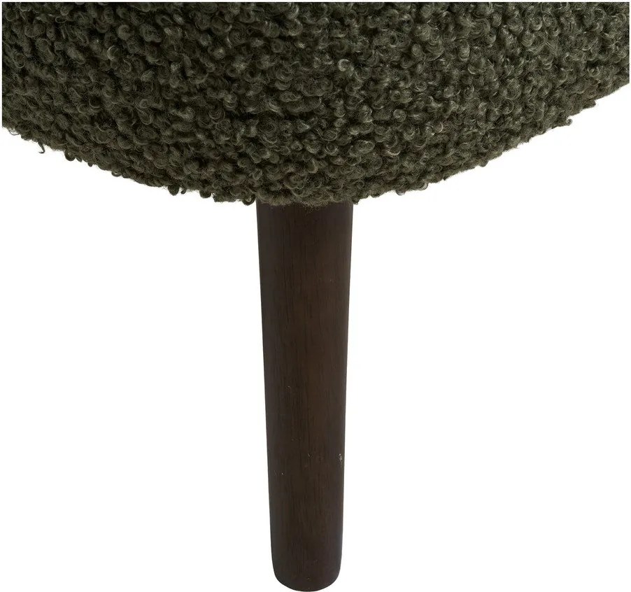 Zelená lavice z textilie bouclé Harlow – House Nordic