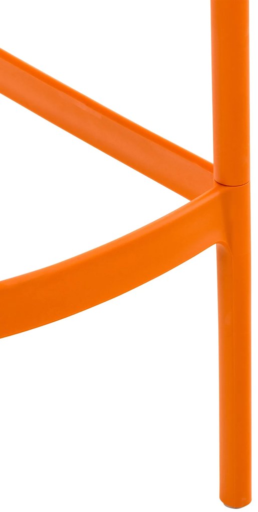 Plastová barová židle DS10778434 - Oranžová