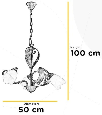 ONLI - Lustr na řetězu SONIA 3xE14/6W/230V