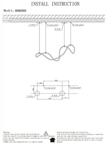 Závěsné LED svítidlo NOVA LUCE CERELIA 57W 3000K 9082093